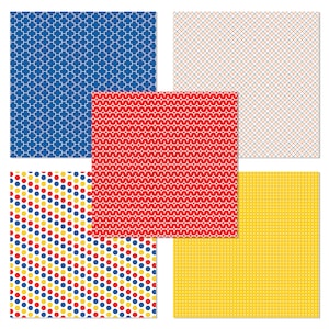 Red, Yellow, Blue Primary Colors Digital Paper Patterns and Backgrounds ...