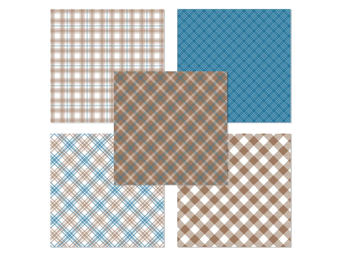 Blue and Brown Plaid, Plaid Patterns, Blue Plaid Background, Brown ...