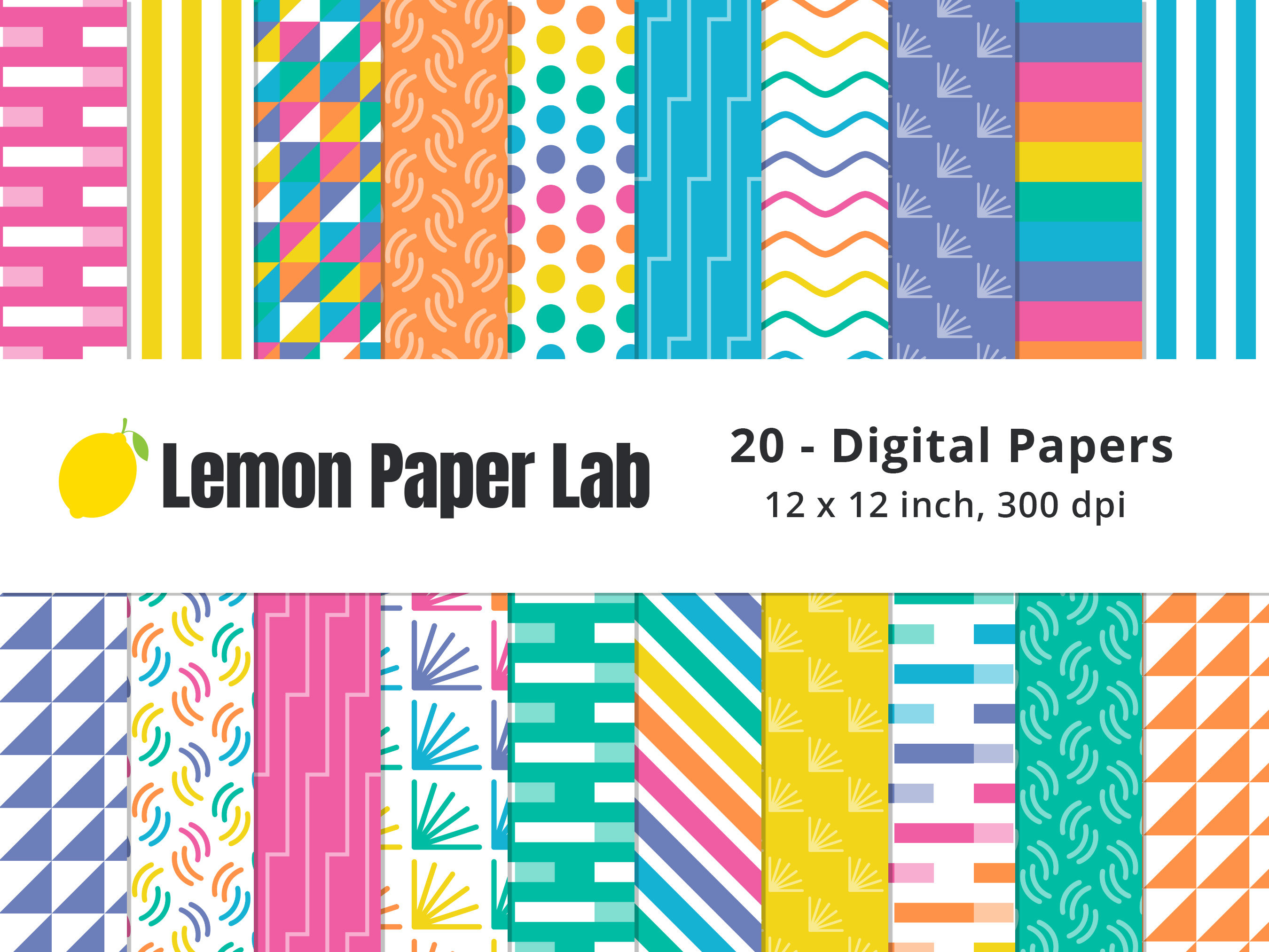 Bright Rainbow Paper, Rainbow Digital Paper, Rainbow Background ...