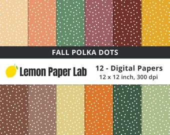 Black & White Polka Dots Digital Paper for Scrapbooking - Etsy