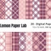 Plaid Digital Paper, Plum Background, Pink Plaid Paper, Printable ...