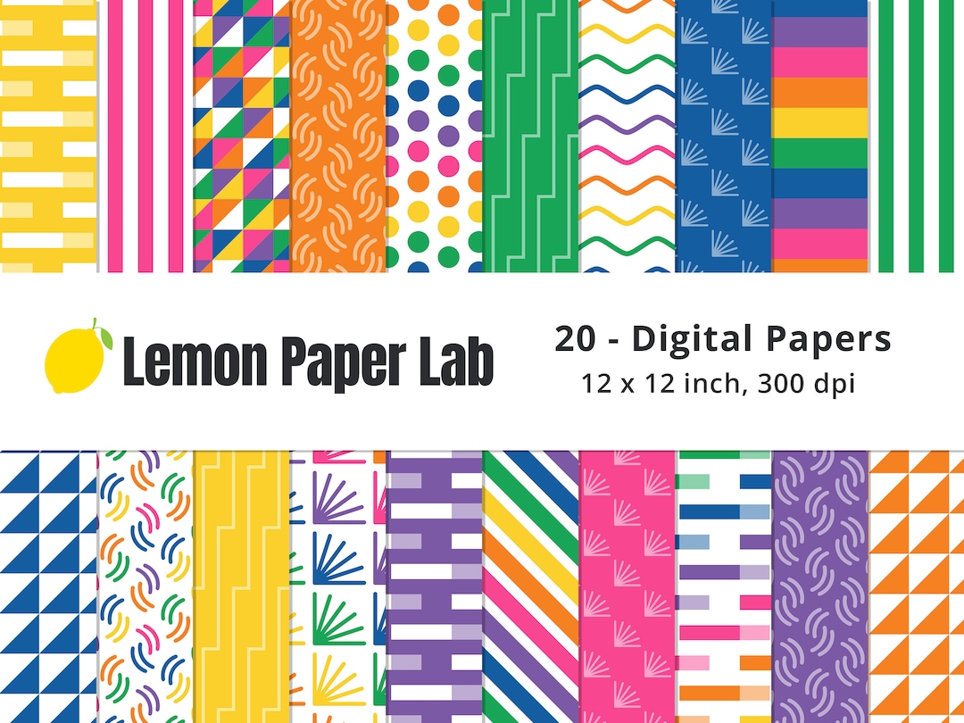 Rainbow Digital Paper, Rainbow Stripes, Rainbow Striped Pattern ...