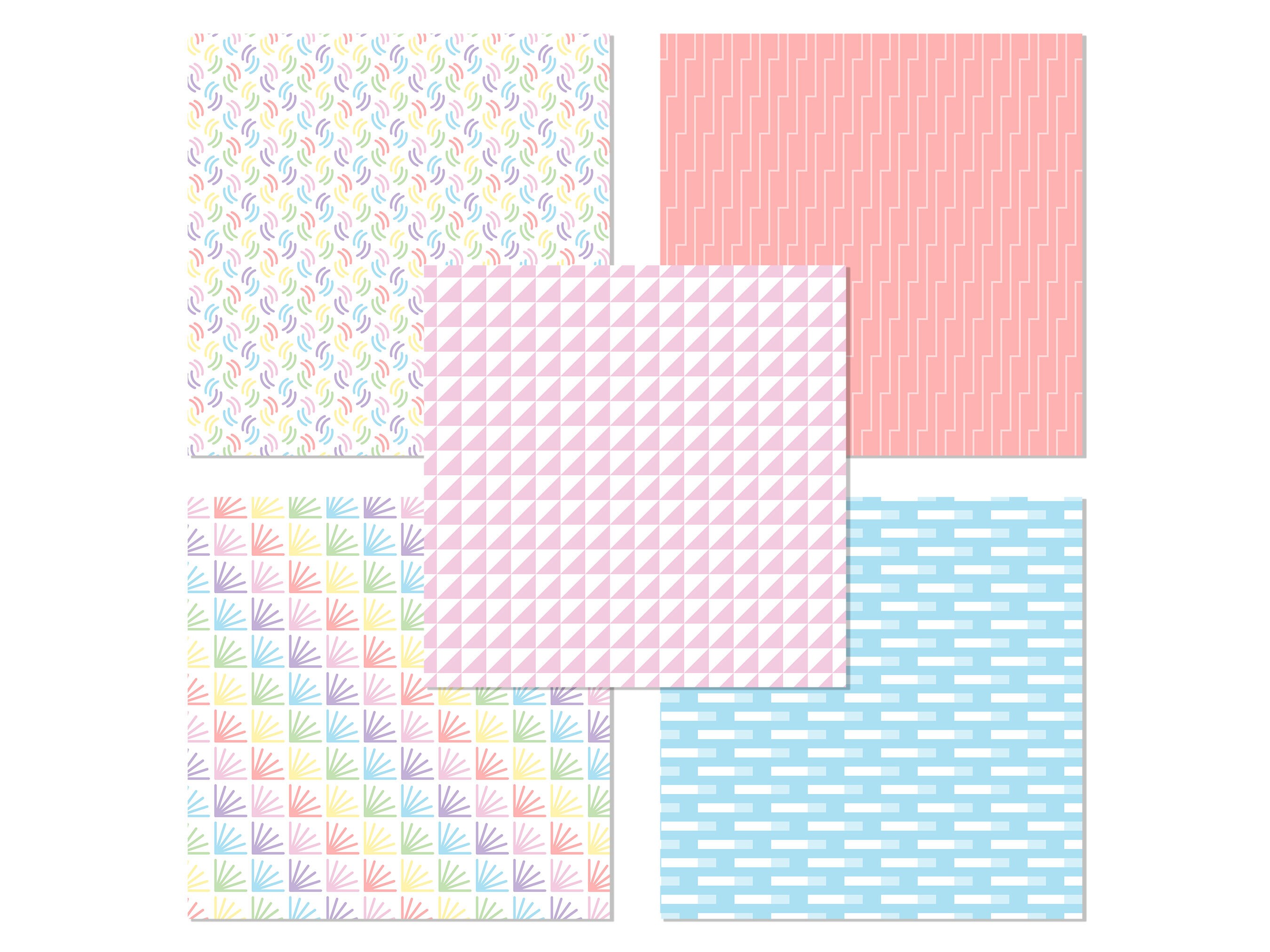 Pastel Rainbow Backgrounds Rainbow Digital Paper Pastel - Etsy