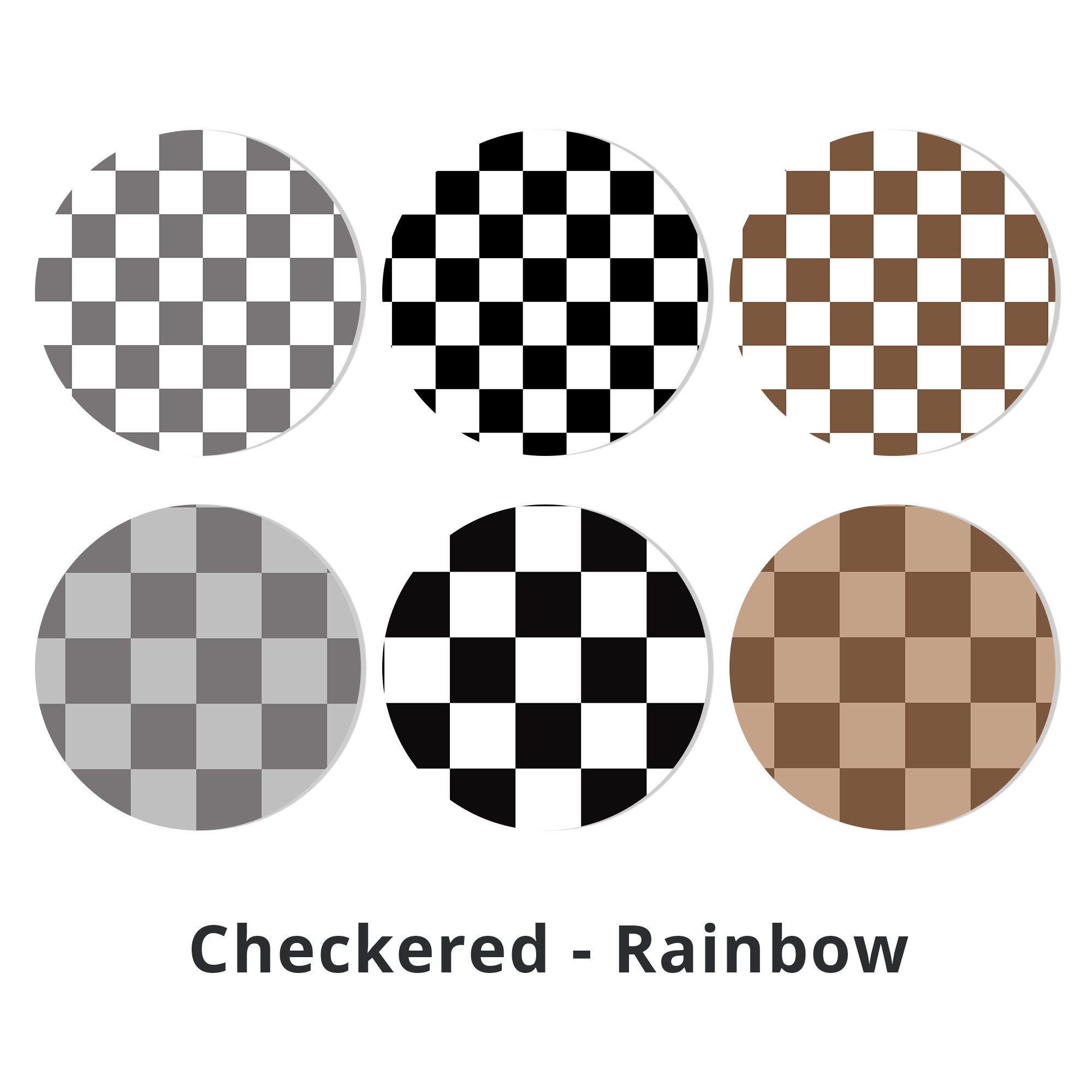 Checkered Digital Paper, Rainbow Check Paper, Red, Orange, Yellow ...