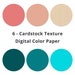 Coral and Turquoise Digital Paper, Cardstock Texture, Seamless Pattern ...