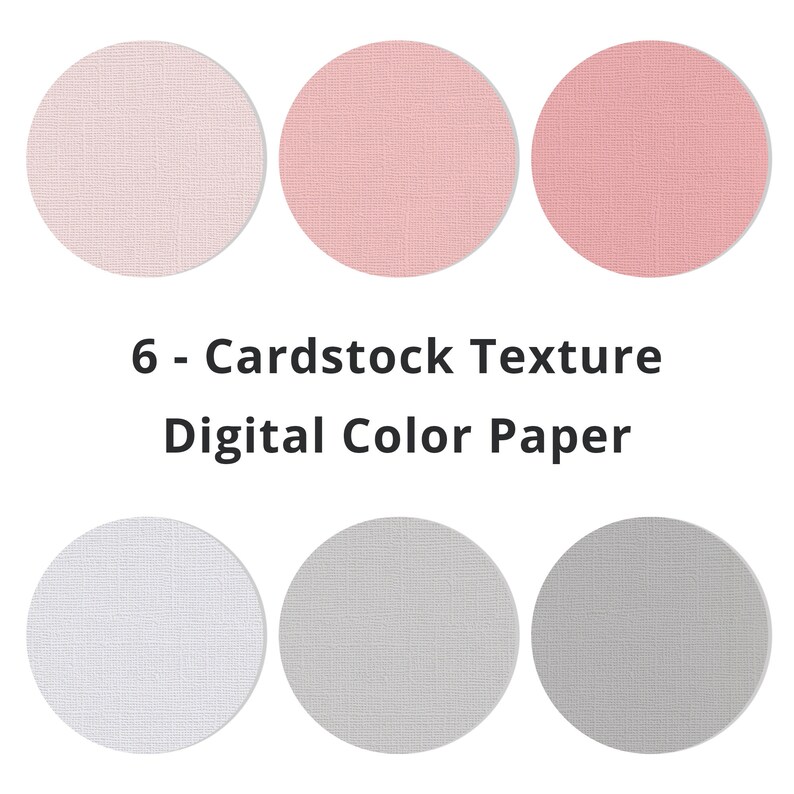Pink and Grey Digital Scrapbook Paper - Etsy