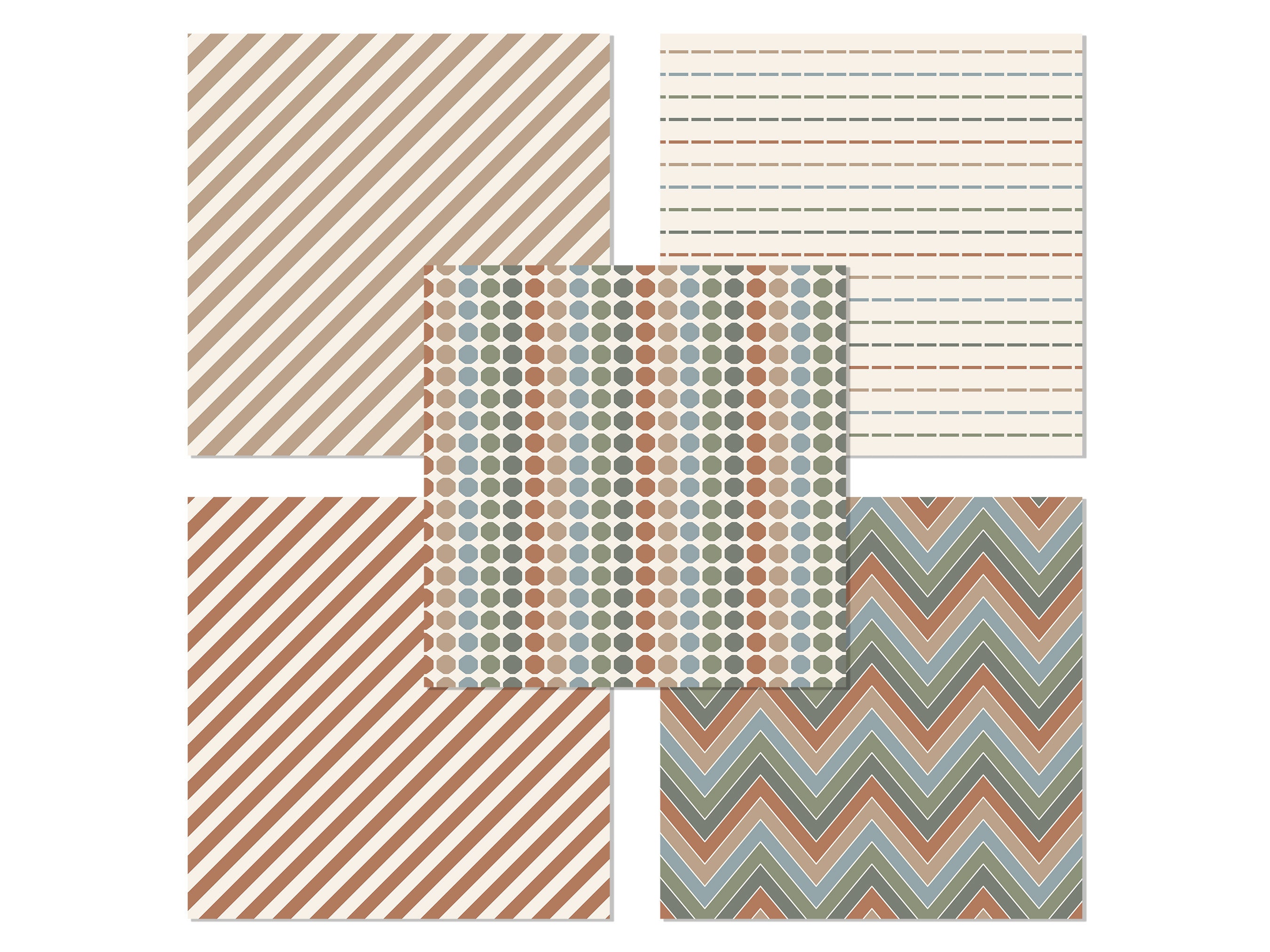 Earth Tone Digital Papers Earth Tones Background Neutral - Etsy
