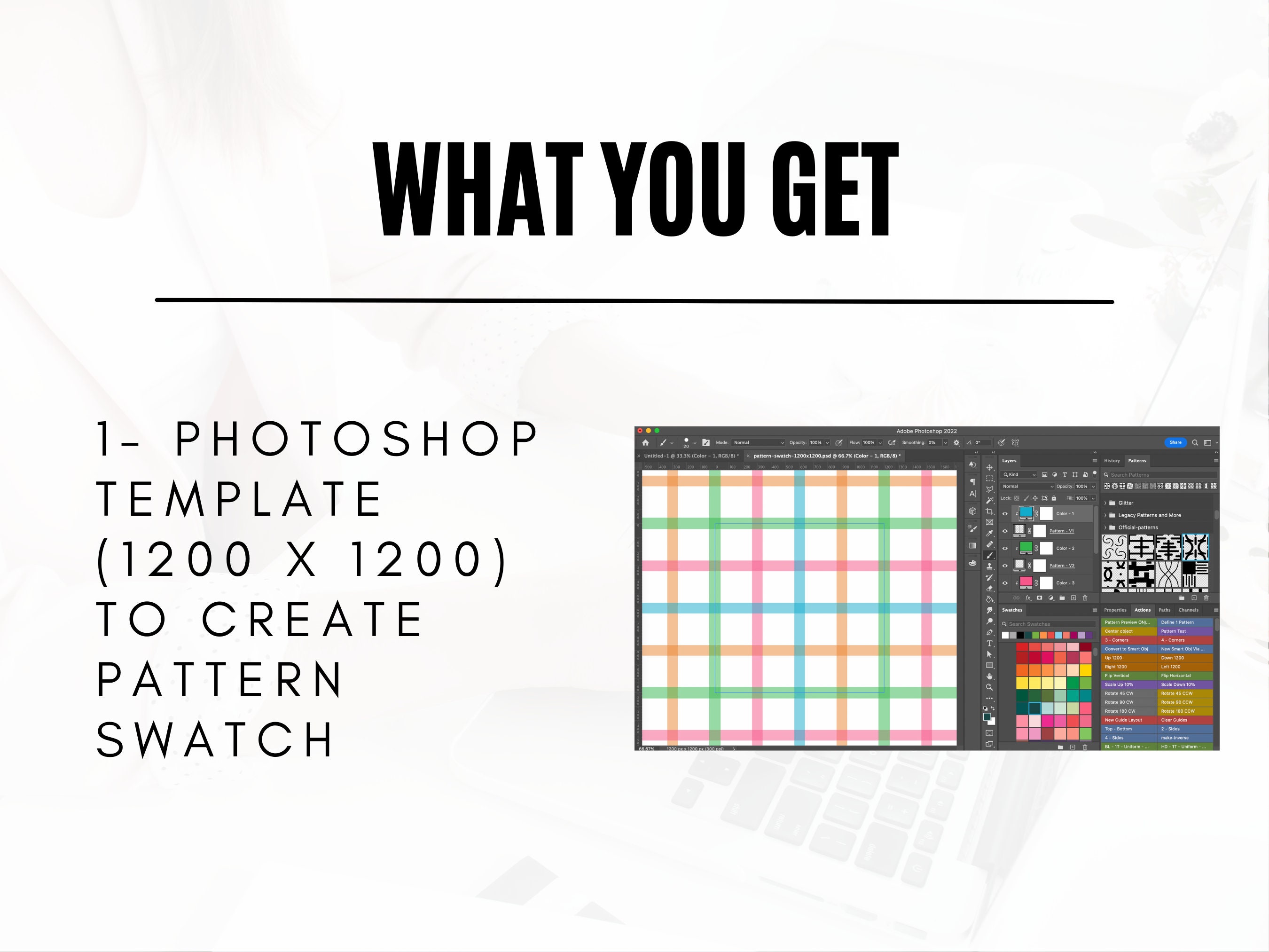 Plaid Pattern Maker Photoshop Patterns, Digital Paper Template and Actions - Etsy