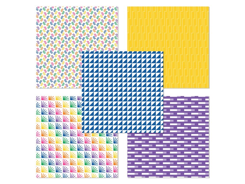 Rainbow Digital Paper, Rainbow Stripes, Rainbow Striped Pattern ...