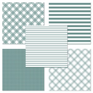 Green and White Stripe Digital Paper, Sage Green Striped Background ...