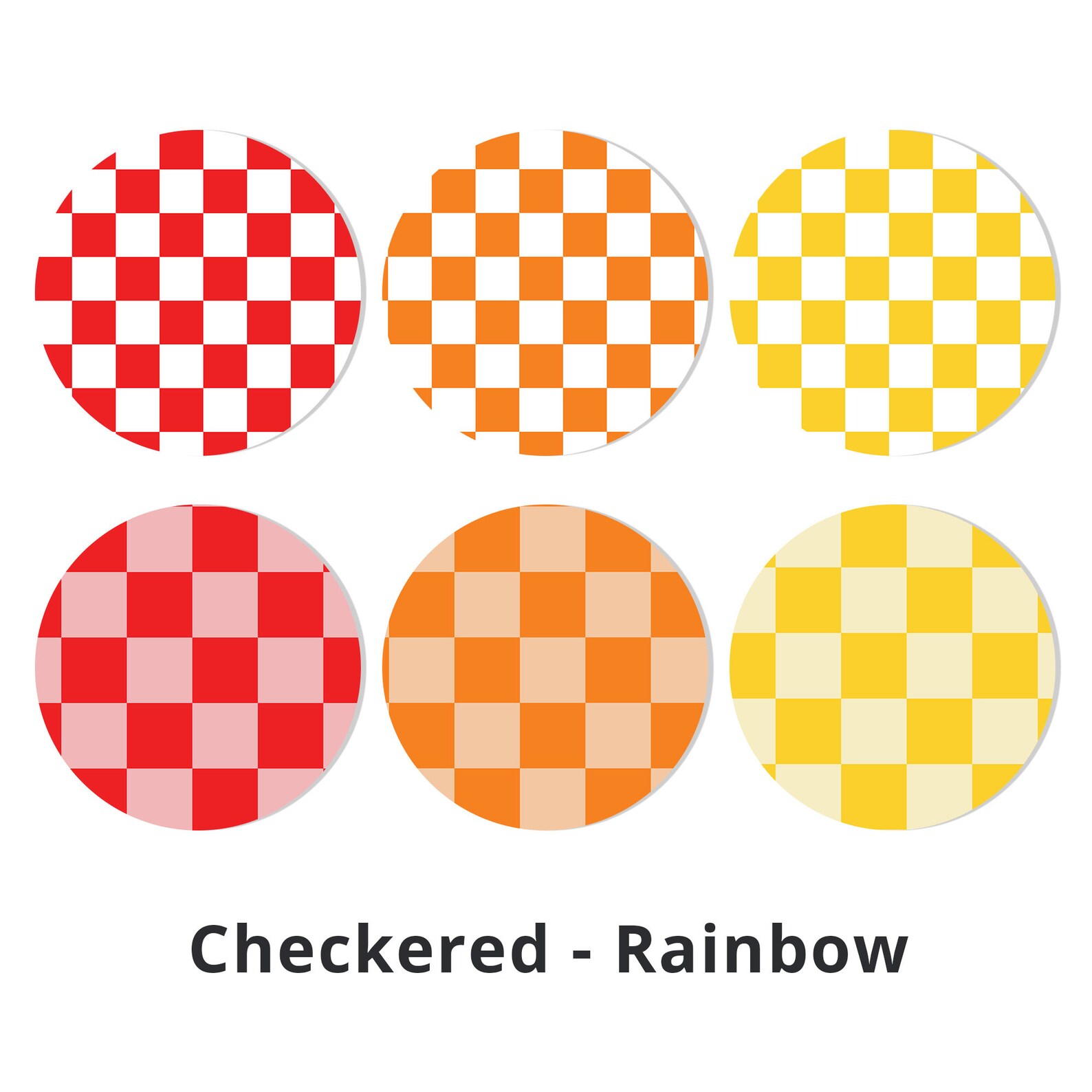 Checkered Digital Paper Rainbow Check Paper Red Orange - Etsy