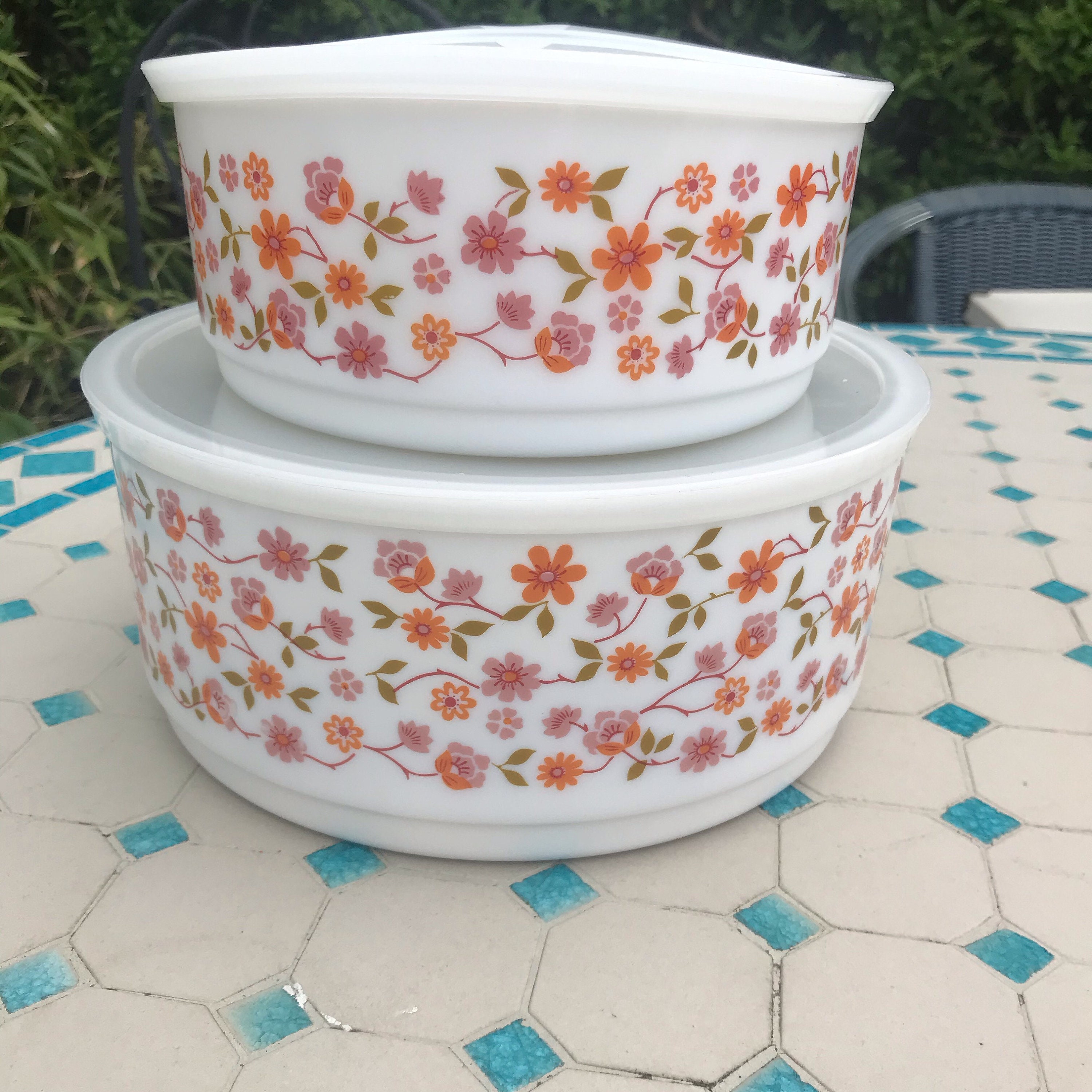 Arcopal Scania bowls with lids | Etsy