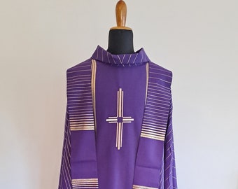 Reach Embroidered Purple Chasuble - Etsy