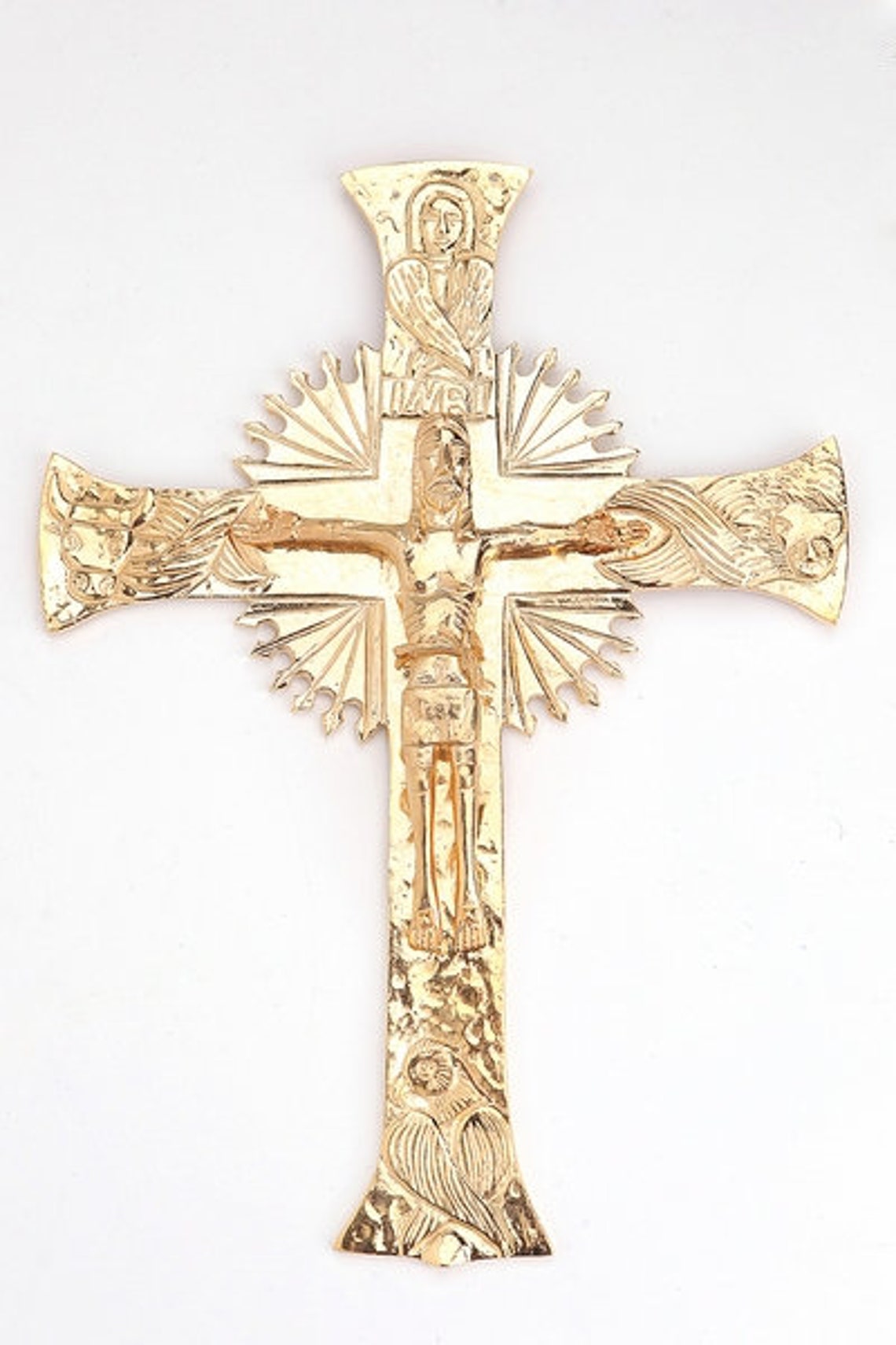 Neocatechumenal Wall Glorious Cross in Gilded Brass - Etsy