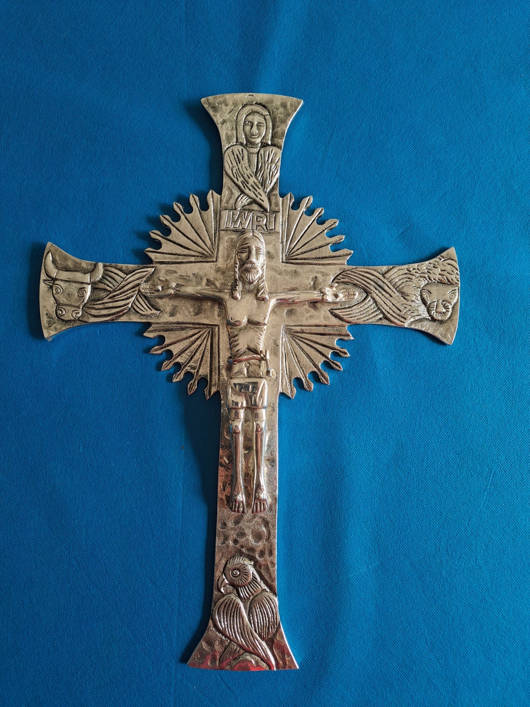Neocatechumenal Wall Glorious Cross in Silver-plated Brass - Etsy