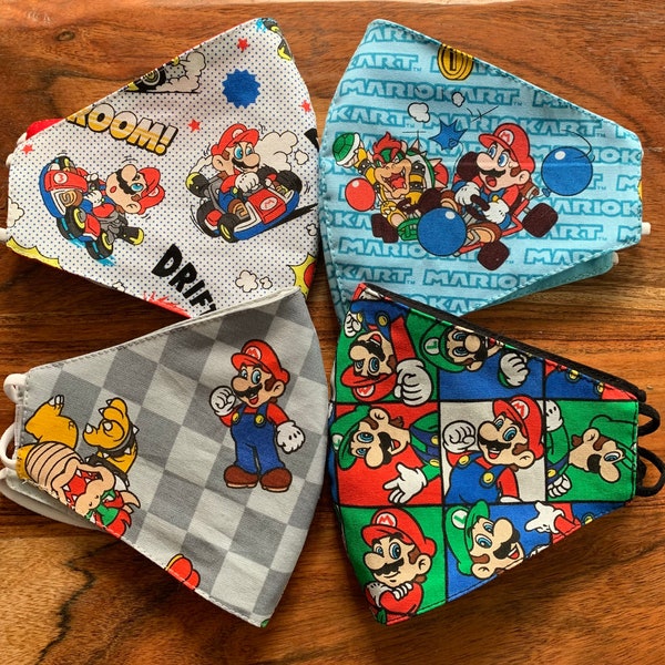 Mario Face Mask - Etsy