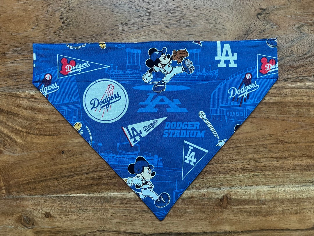 LA Dodgers Pet Bandana, Over the Collar Bandana, Blue Bandana - Etsy