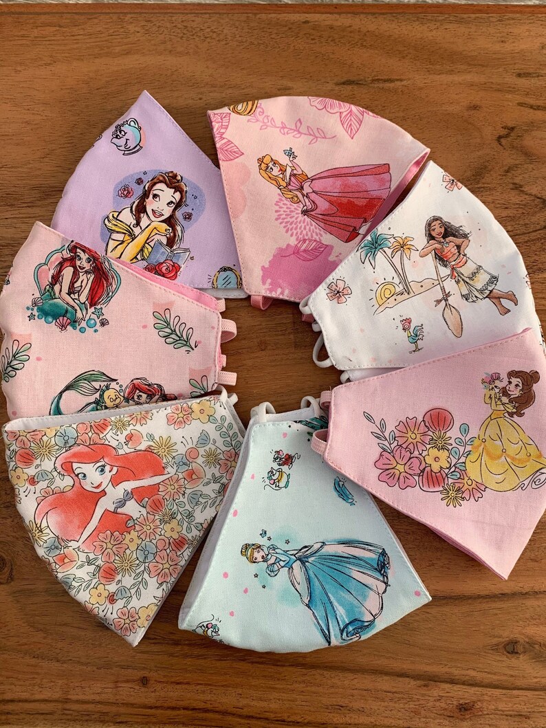 Disney Princess Face Mask - Etsy