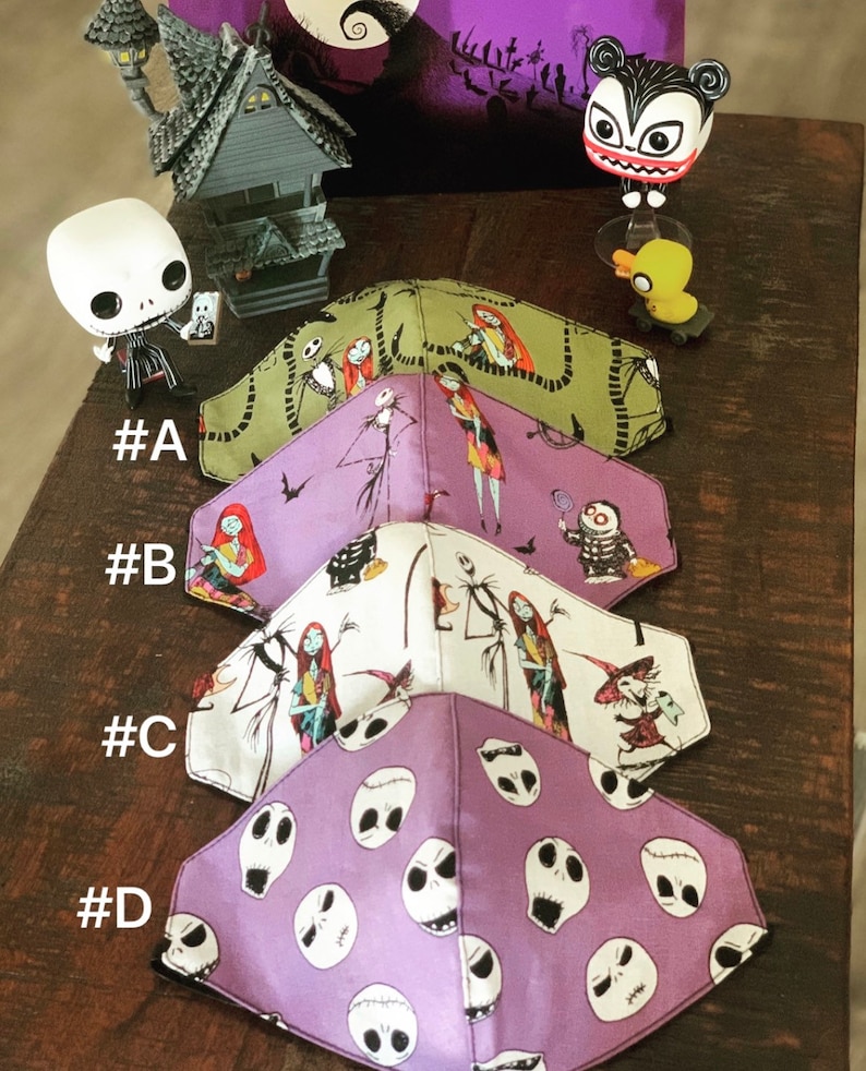 Nightmare before Christmas face masks | Etsy