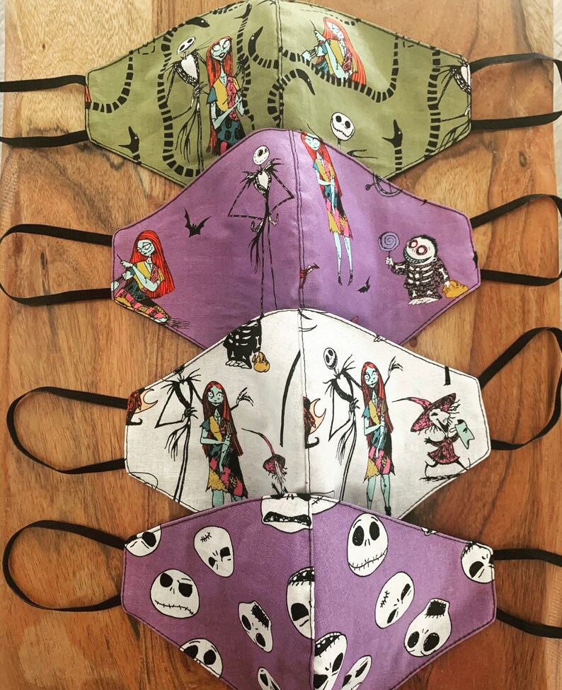 Nightmare Before Christmas Face Masks - Etsy
