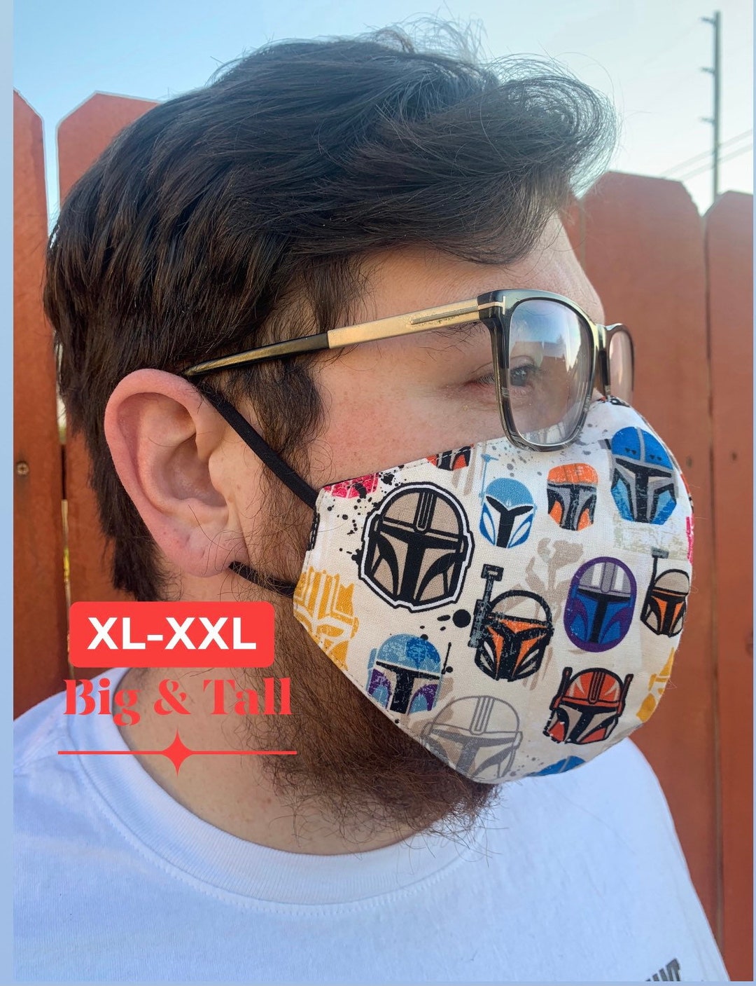 BIG & TALL Face Masks - Etsy