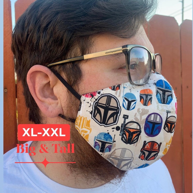Xl Face Mask Man - Etsy