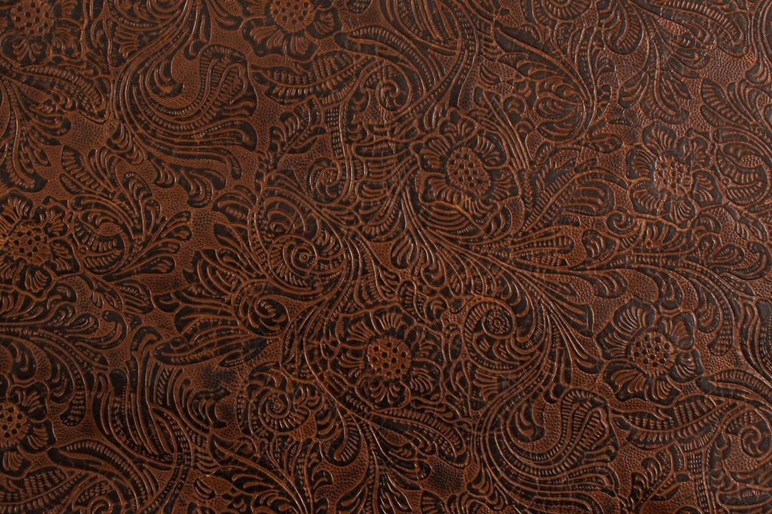 Jw Cowboy Floral Leather Pre-cut Sheet 8.5" X 11" / 12" X 12" / Half ...