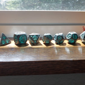 Cathedral Stained Glass Dnd Dice Set - Etsy
