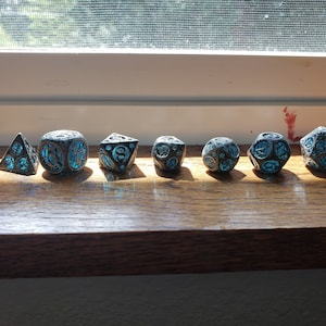 Cathedral Stained Glass Dnd Dice Set - Etsy