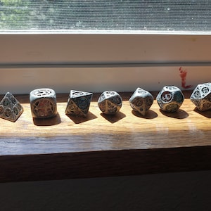 Cathedral Stained Glass Dnd Dice Set - Etsy