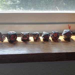 Cathedral Stained Glass Dnd Dice Set - Etsy