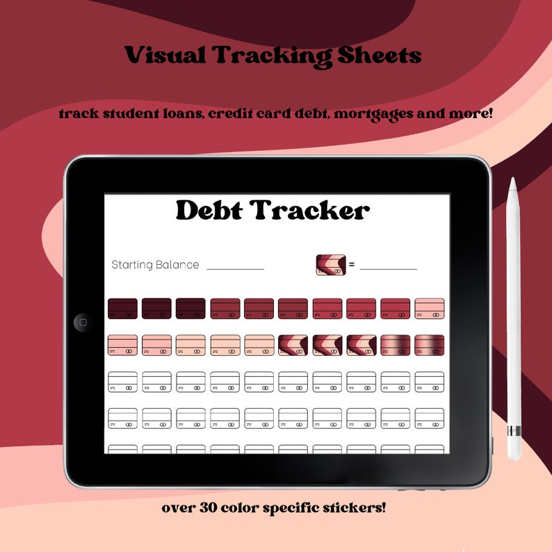Debt Visualization Goodnotes, Notability Debt Manager, Digital Planner ...