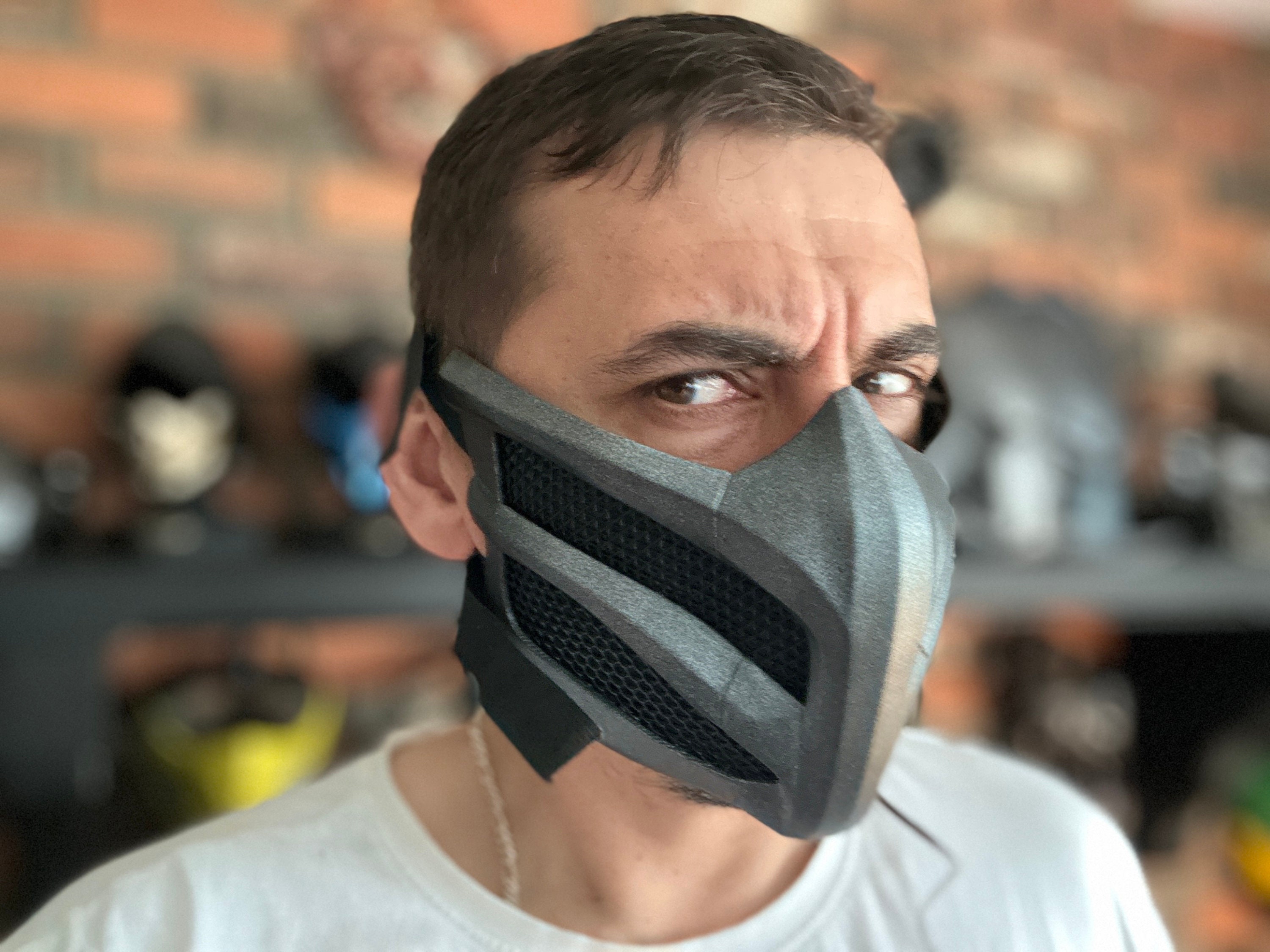 Smoke Mask From Mortal Kombat 9 - Enenra - Etsy