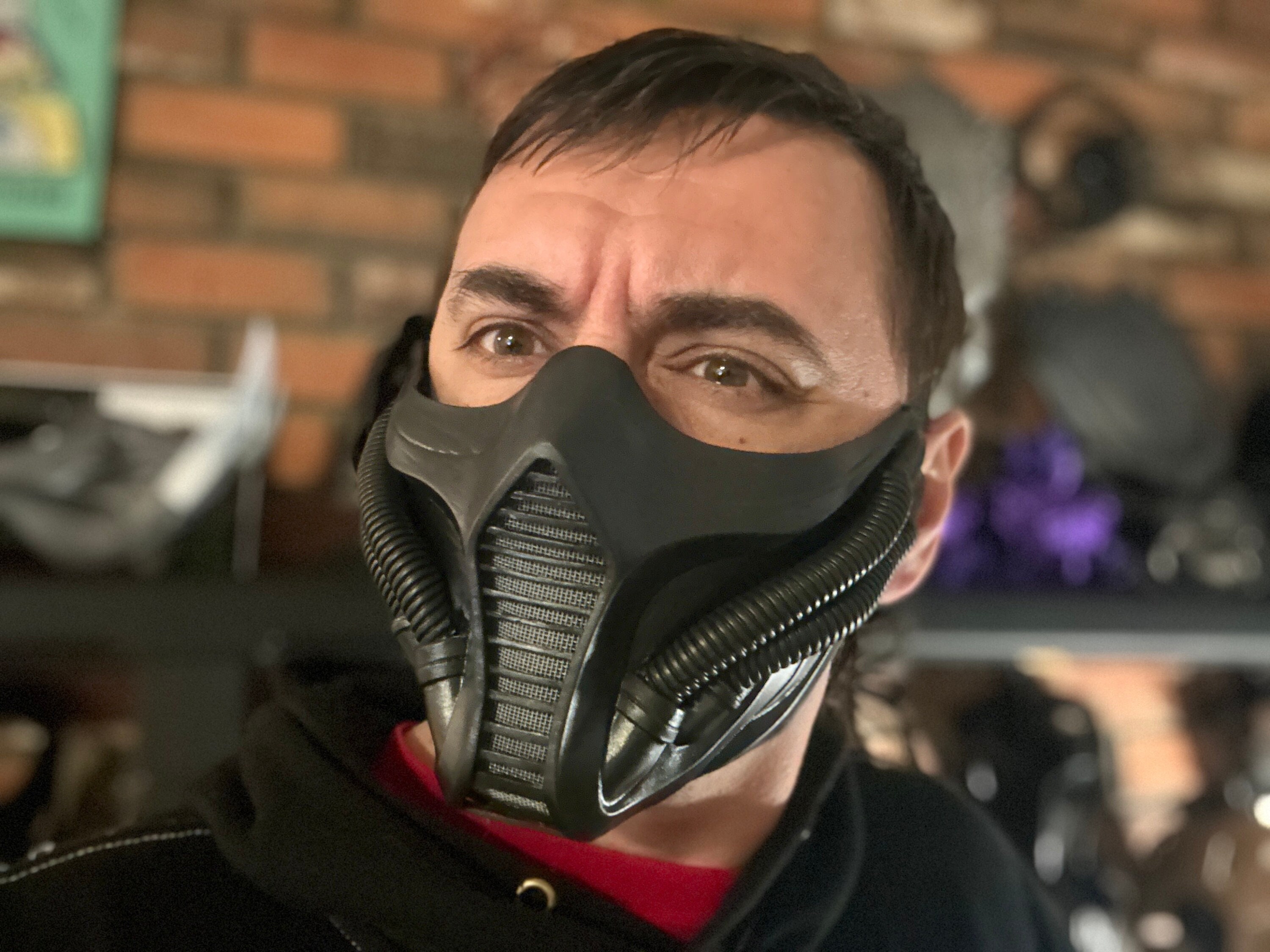 Smoke Mask From Mortal Kombat 1 Quiet Hunter - Etsy