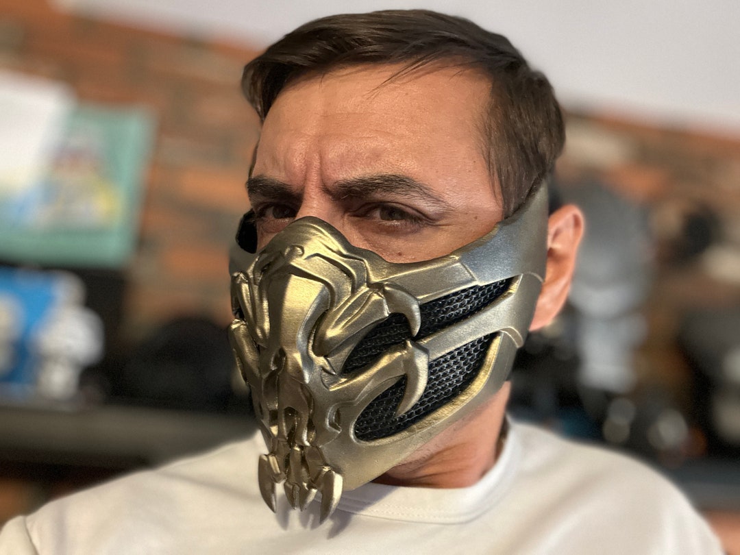 Scorpion Mask From Mortal Kombat 11 - Demonic Warrior - Etsy