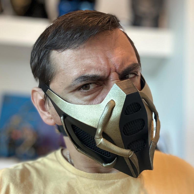 Scorpion Alternative Mask From Mortal Kombat - Grand Master V1 - Etsy ...