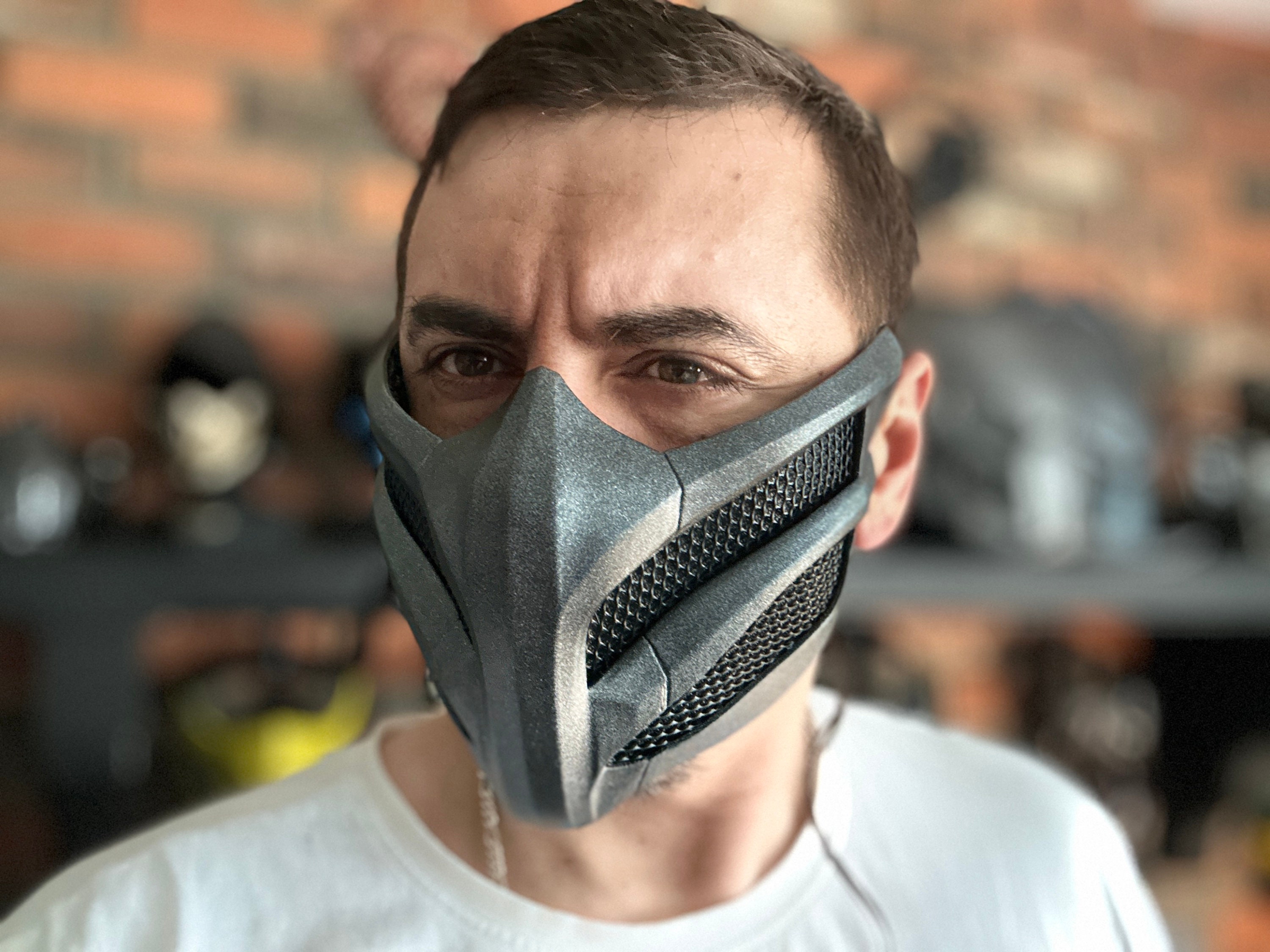 Smoke Mask From Mortal Kombat 9 - Enenra - Etsy