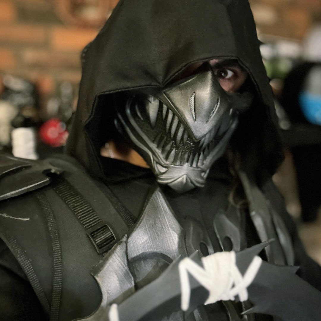 Noob Saibot Mask From Mortal Kombat 1 - Chaotic Strategist - Etsy