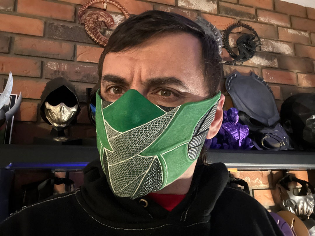 Reptile Mask From Mortal Kombat 1 - Half-mask of Nareb Nevets - Etsy