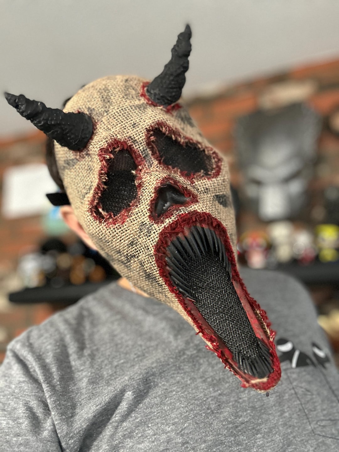 Ghostface Mask - Devil Scarecrow / Cosplay Mask / Videogame / Gift - Etsy
