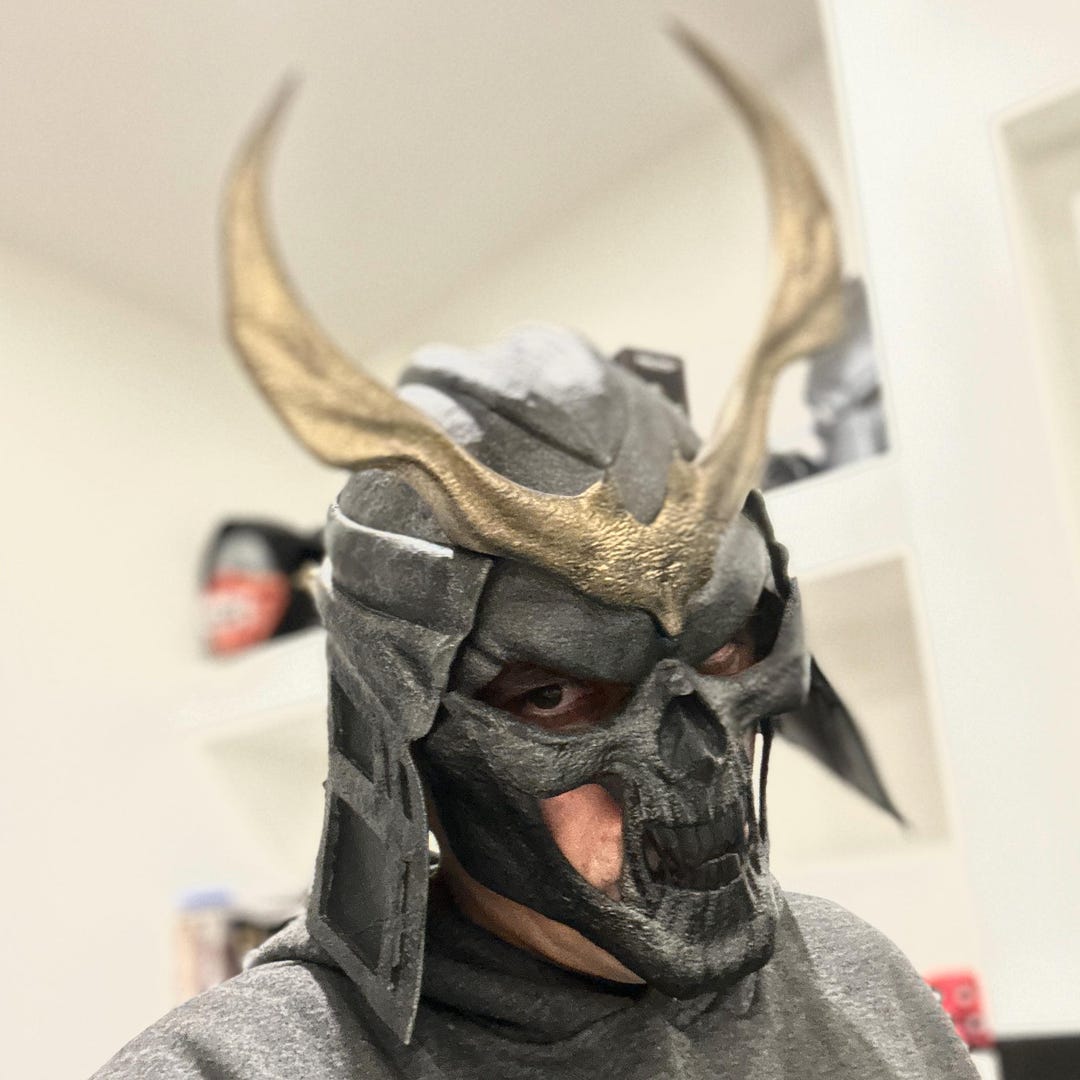 3D Printed Shao Kahn Helmet From MK2 Movie and MK1 Video Game / Cosplay ...