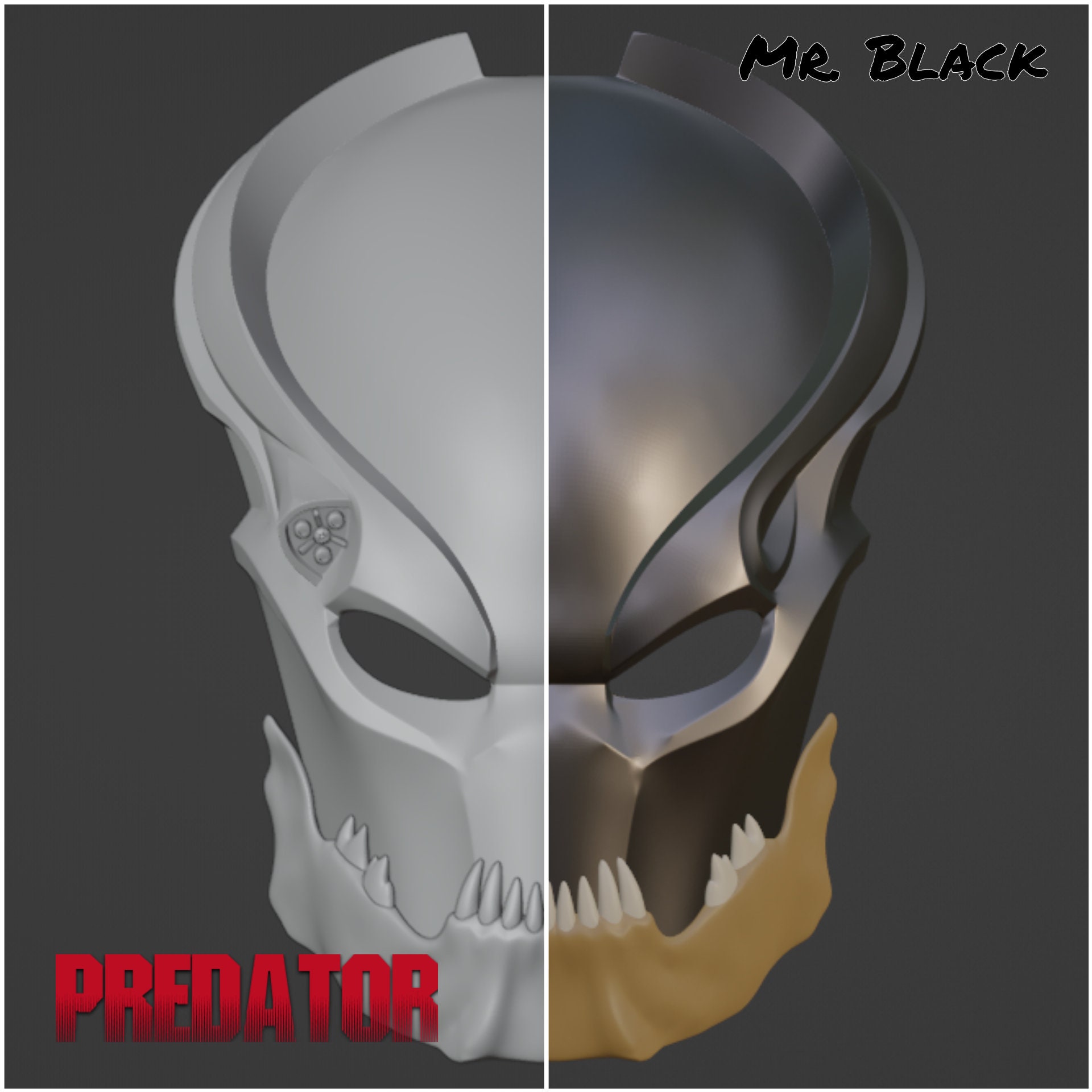 PREDATOR MASK Mr.black - Etsy Australia