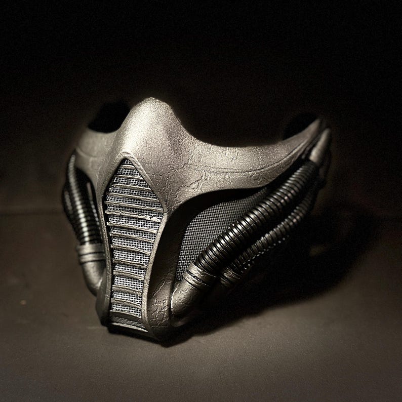 Smoke Mask From Mortal Kombat 1 - Quiet Hunter - Etsy