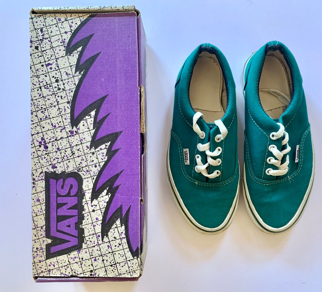 Rare Vintage VANS Skate Shoes Low Canvas Made in USA 90s Vegan - Etsy
