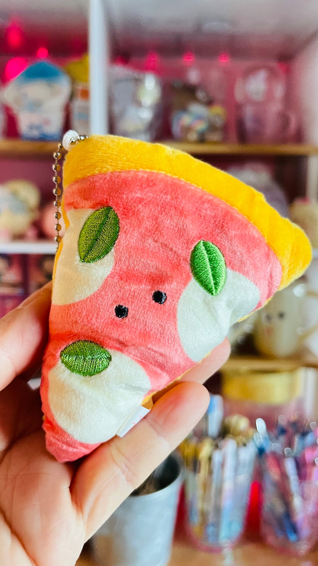 Cute Food With Round Eyes Pizza Shop Plush Mascot pizza Slice - Etsy