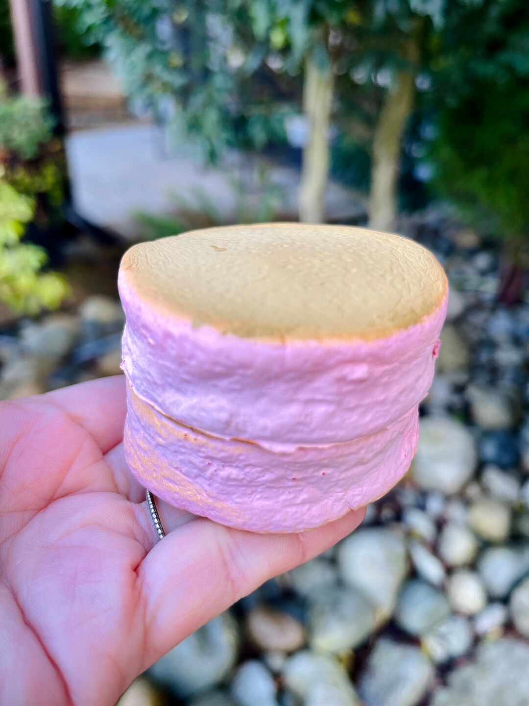 Japanese Fluffy Pancake Squishy Toy Strawberry Pink - Etsy