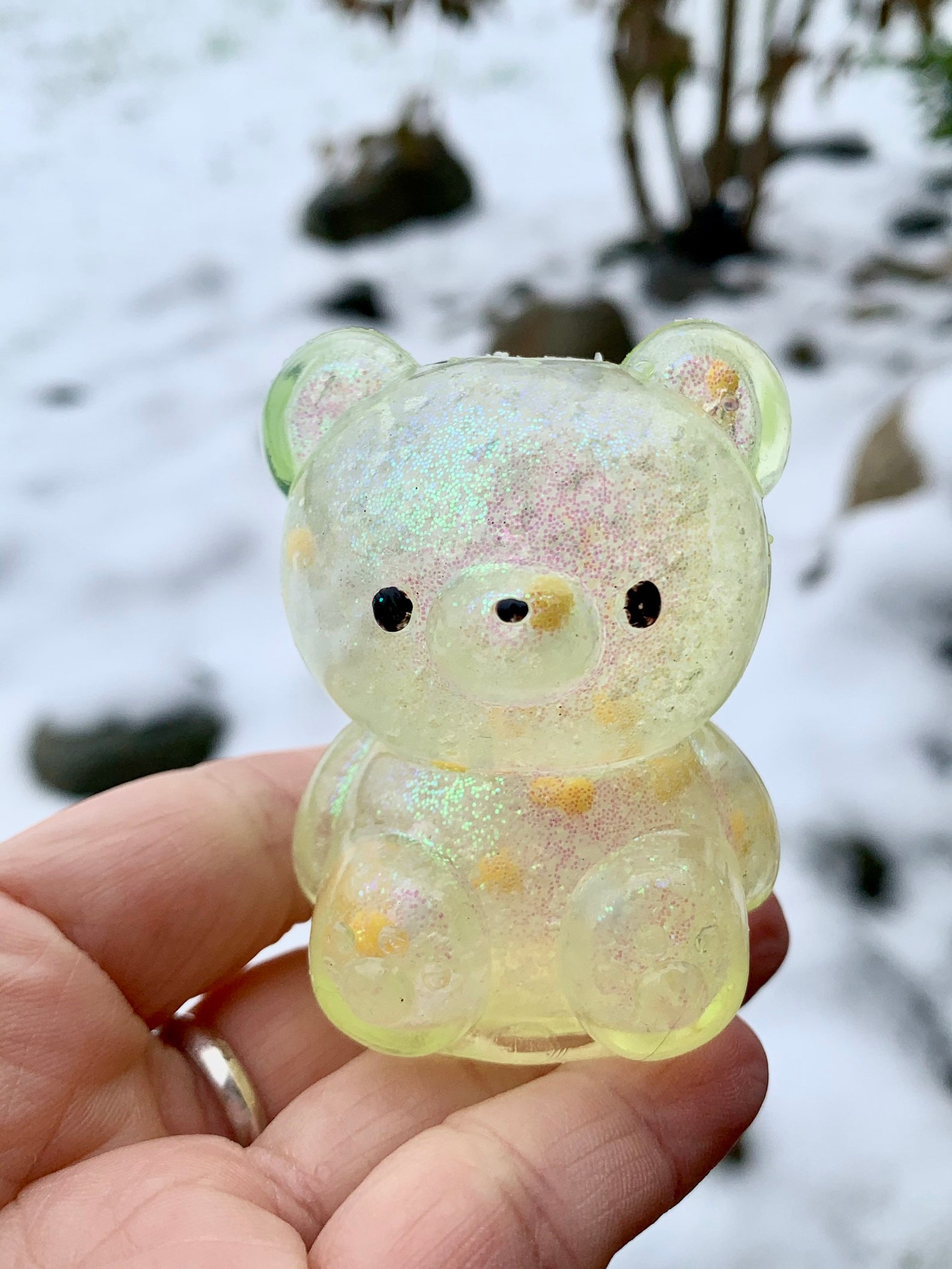 Jello Sugar Bear Squishy Toy Banana | Etsy