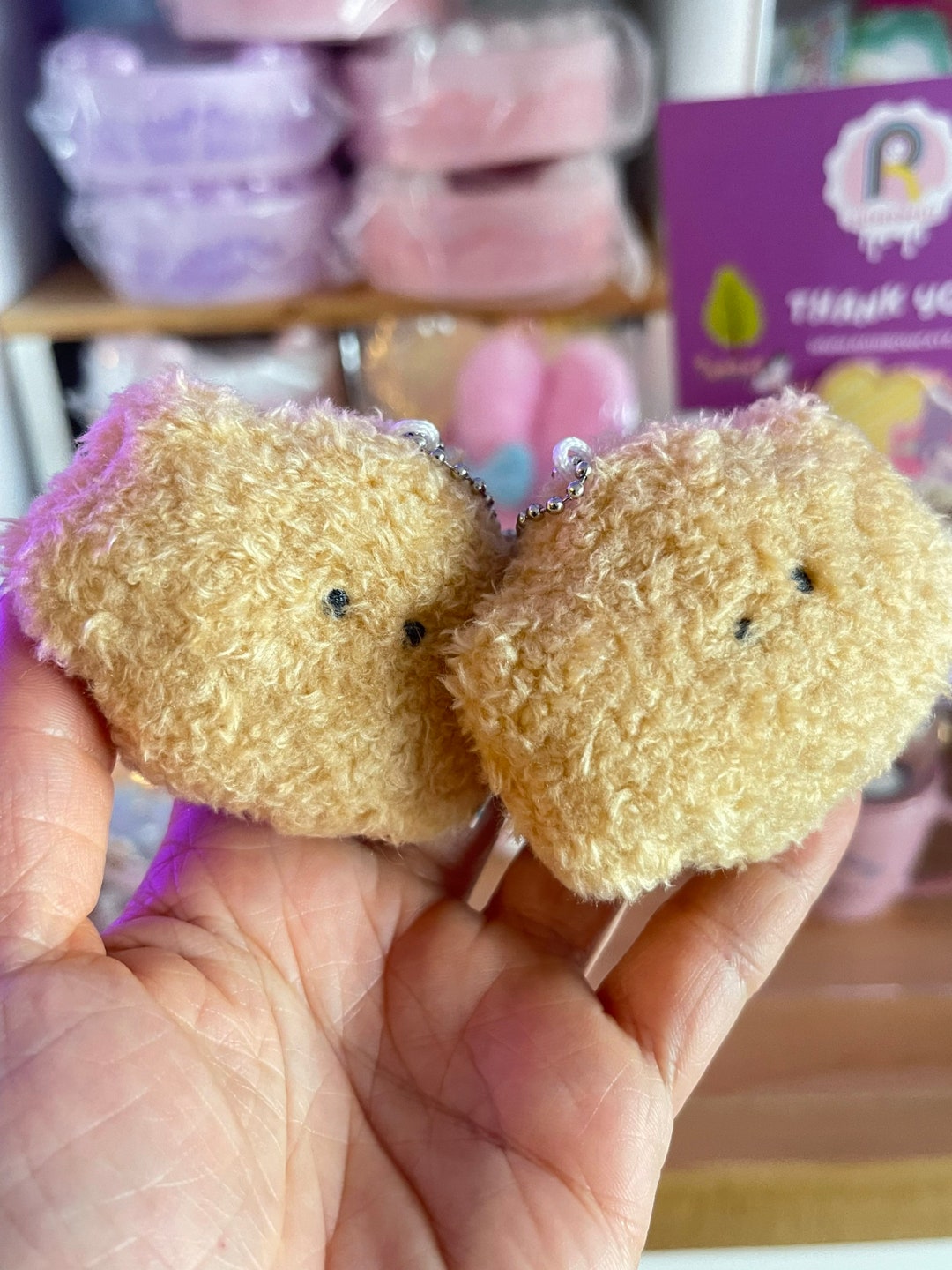 Cute Chicken Nuggets Plush Mascot - Etsy