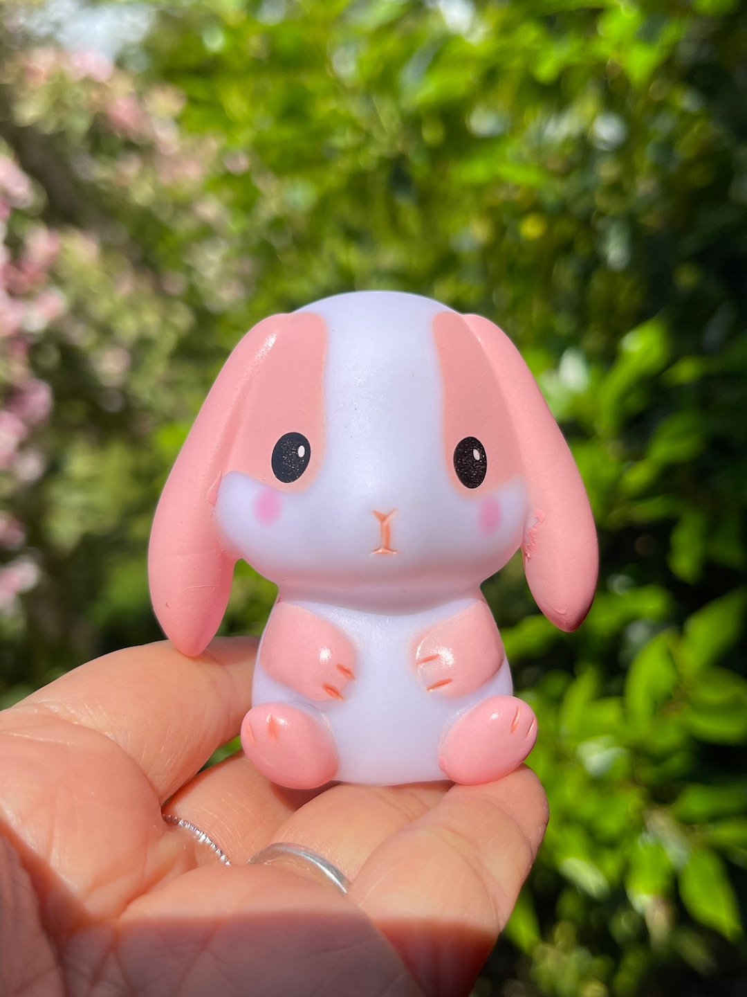 Cute Bunny Rabbit Air Squishy Toy white/pink - Etsy
