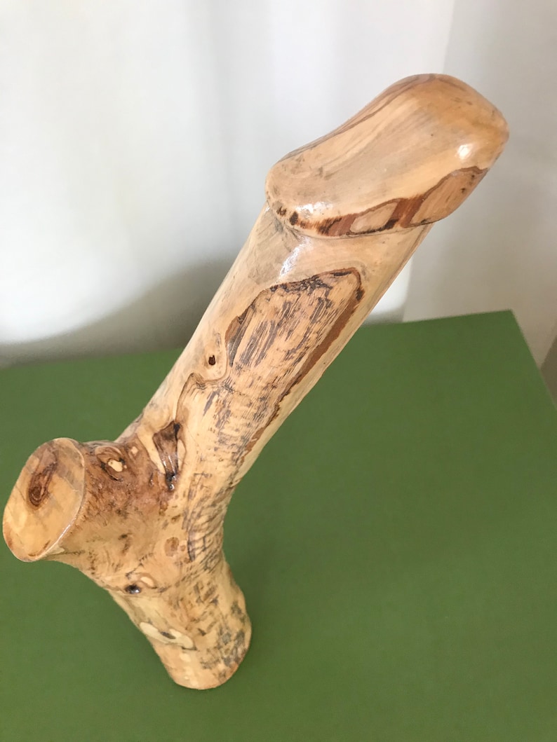 Wood Sculpture Phallic Shape Hand Made Etsy